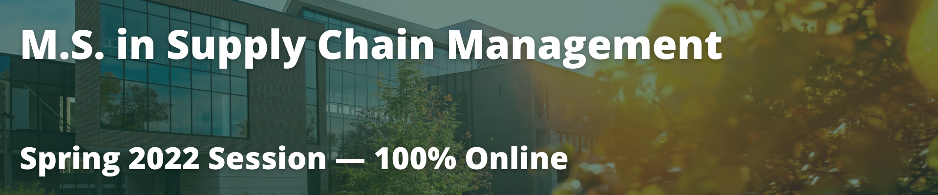 Master of Science in Supply Chain Management | MSU Online